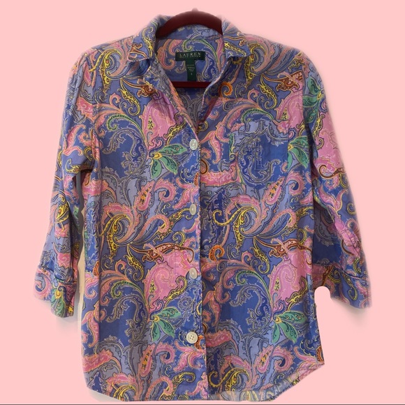 Ralph Lauren | Tops | Ralph Lauren Long Sleeve Colorful | Poshmark